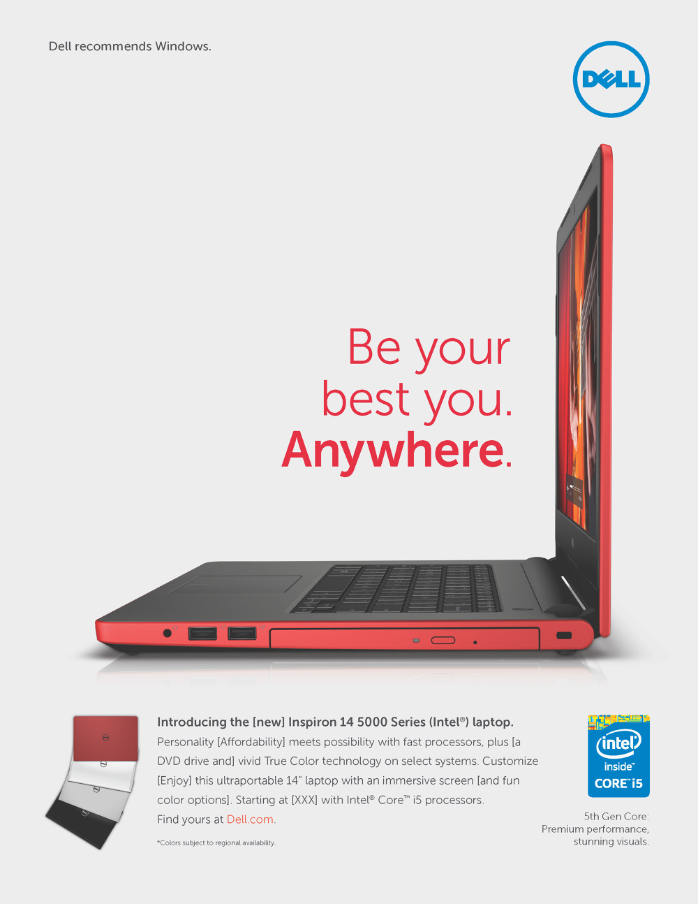 Inspiron 5000 Series Laptop Family campaign - Jerry Philips