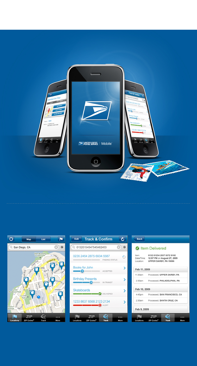 USPS iPhone App - Leftsidesix