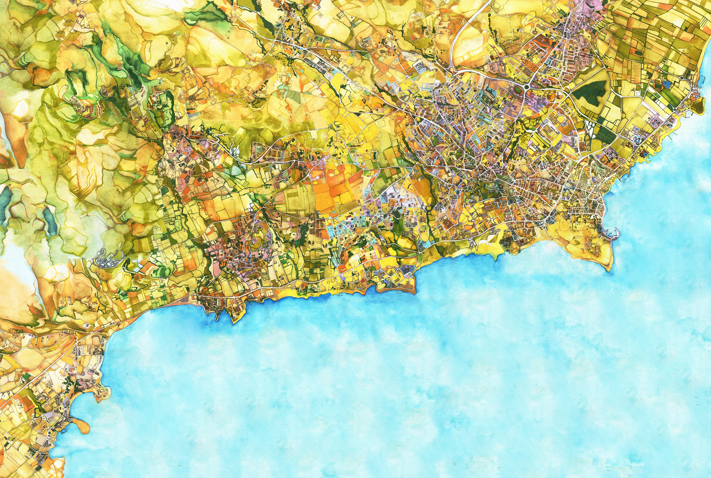 Illustration, Painting, Maps