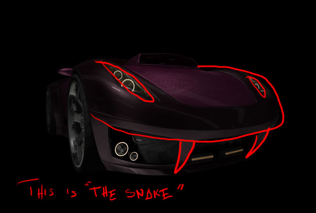 The Snake Car - jlrbworks