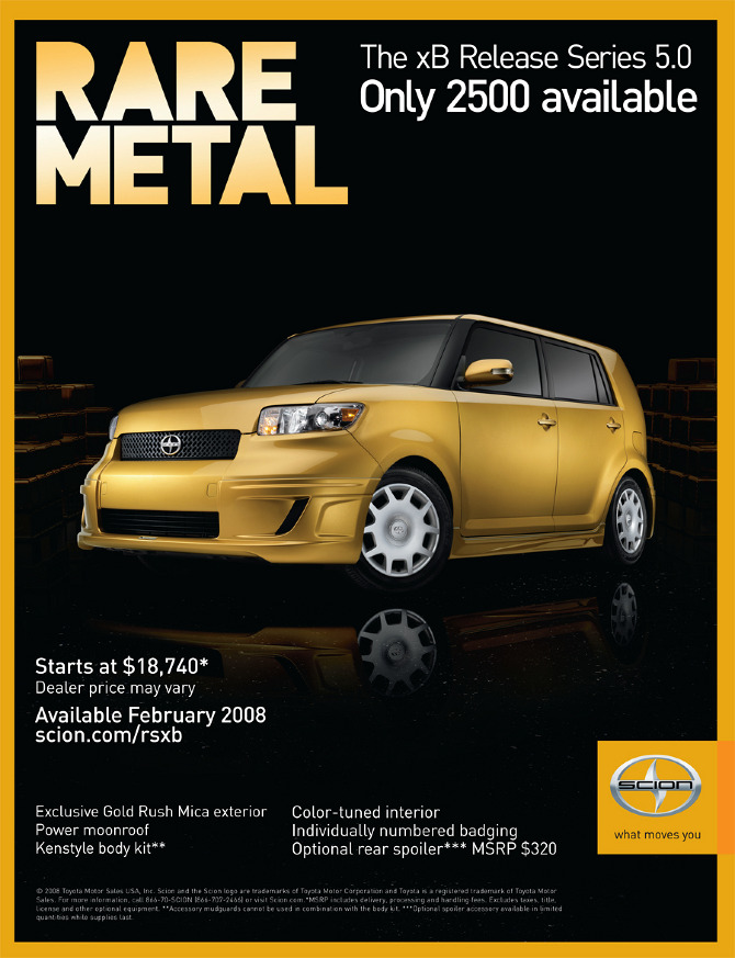SCION: xB release series campaign - Andy Beach_Copywriter