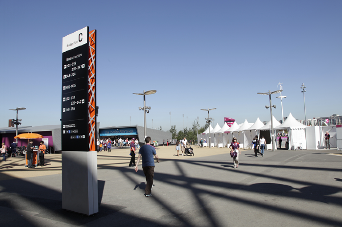 Olympic Stadium Wayfinding - Jenny Rice Graphic Design