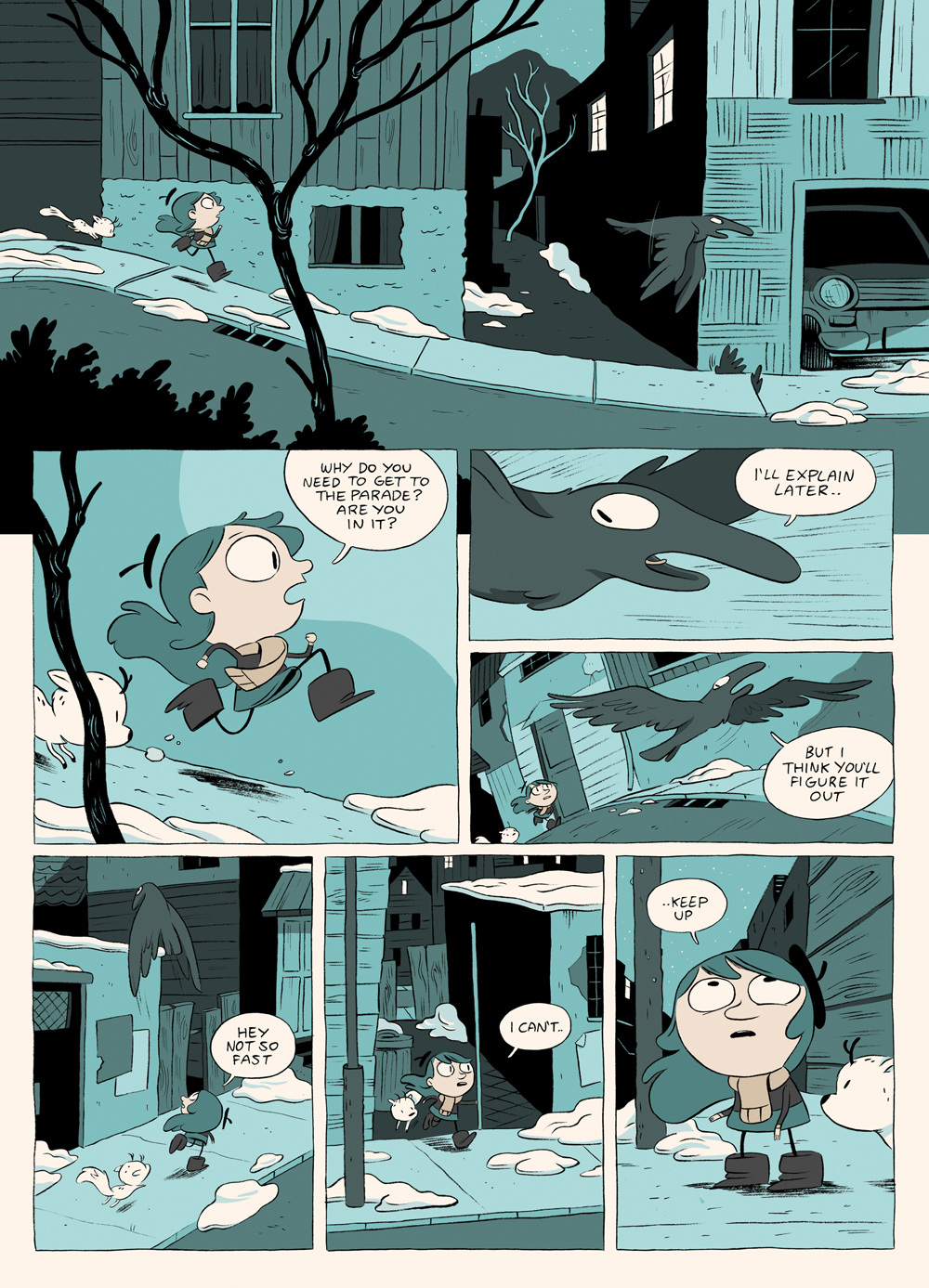 Hilda and The Bird Parade - Luke Pearson - Illustration and Comics