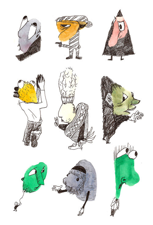 Splash characters - Drawings & Things by Jess Worby