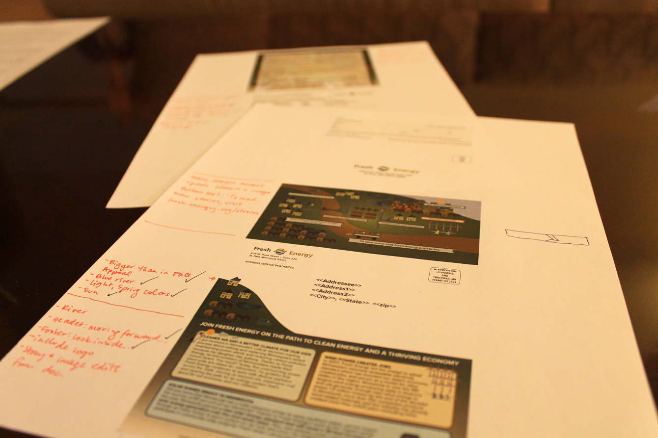 Case study: Fall Appeal mailer - Meher Khan: Design+Illustration