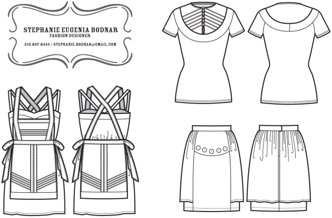 Fashion | Technical Flats - Stephanie Bodnar