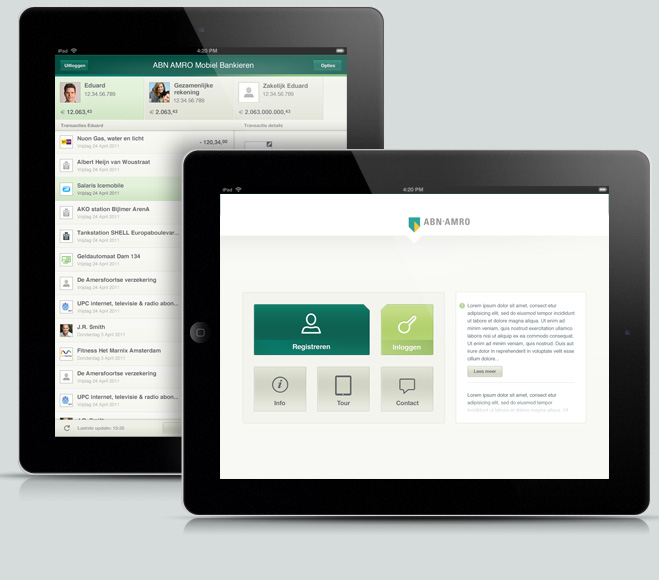 ABN Amro Bank · Mobile App - Niko Fernandez · UI & UX Design