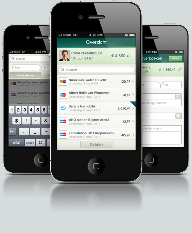 ABN Amro Bank · Mobile App - Niko Fernandez · UI & UX Design
