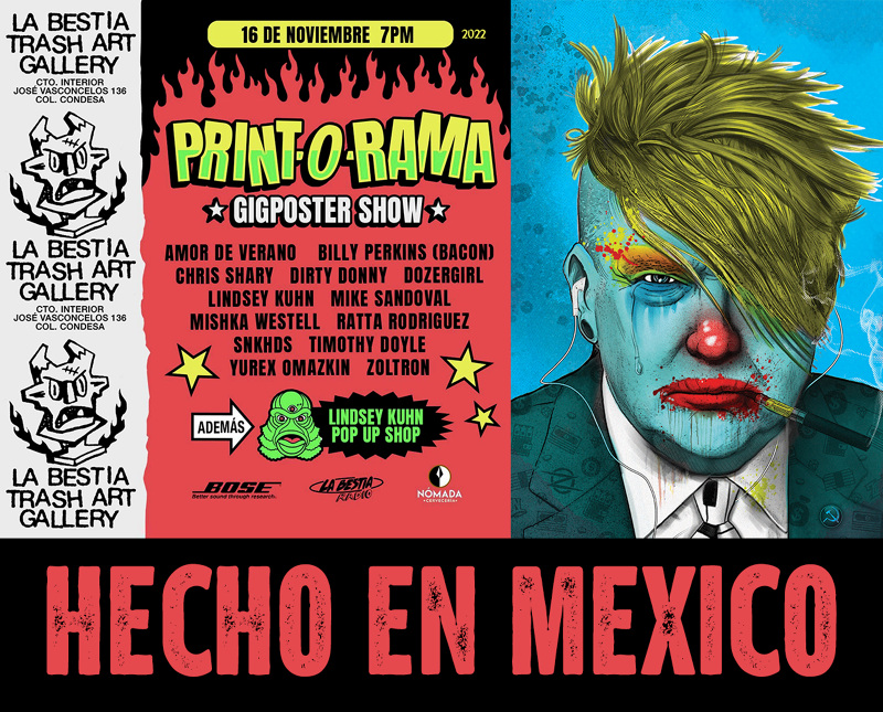 Punk Rock Poster Show, Mexico - zoltron