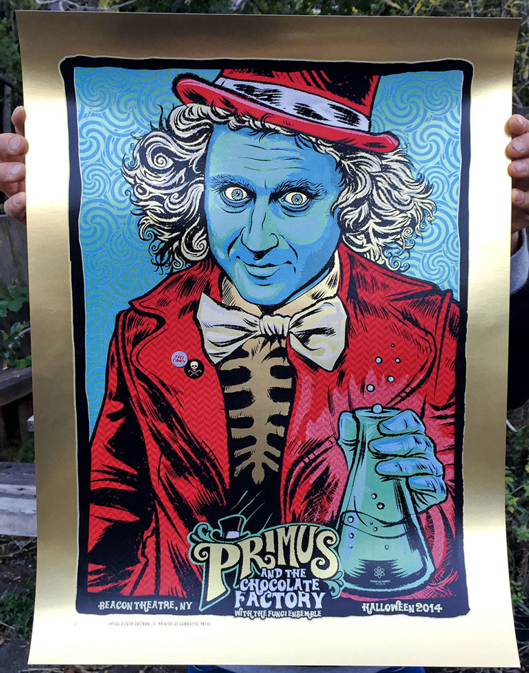 Primus and the Chocolate Factory Halloween Poster 2014 - zoltron