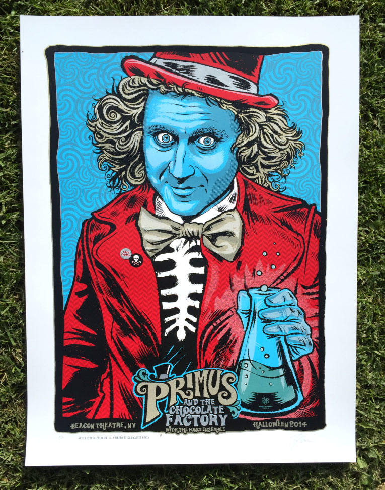Primus and the Chocolate Factory Halloween Poster 2014 - zoltron