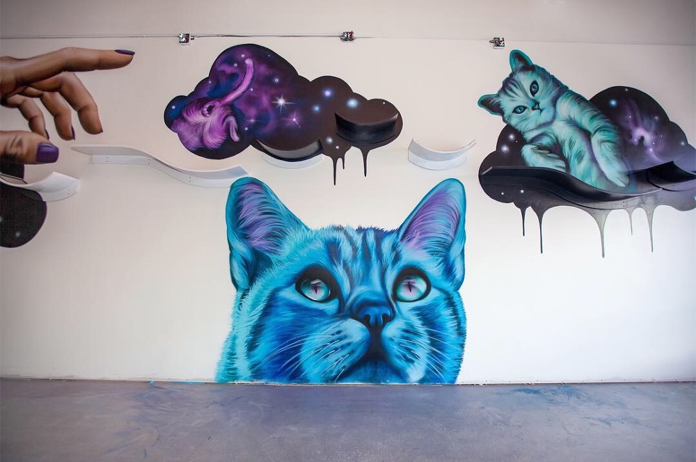 Cat & Craft Mural - Carly Ealey - Art, Photo, Design, Social