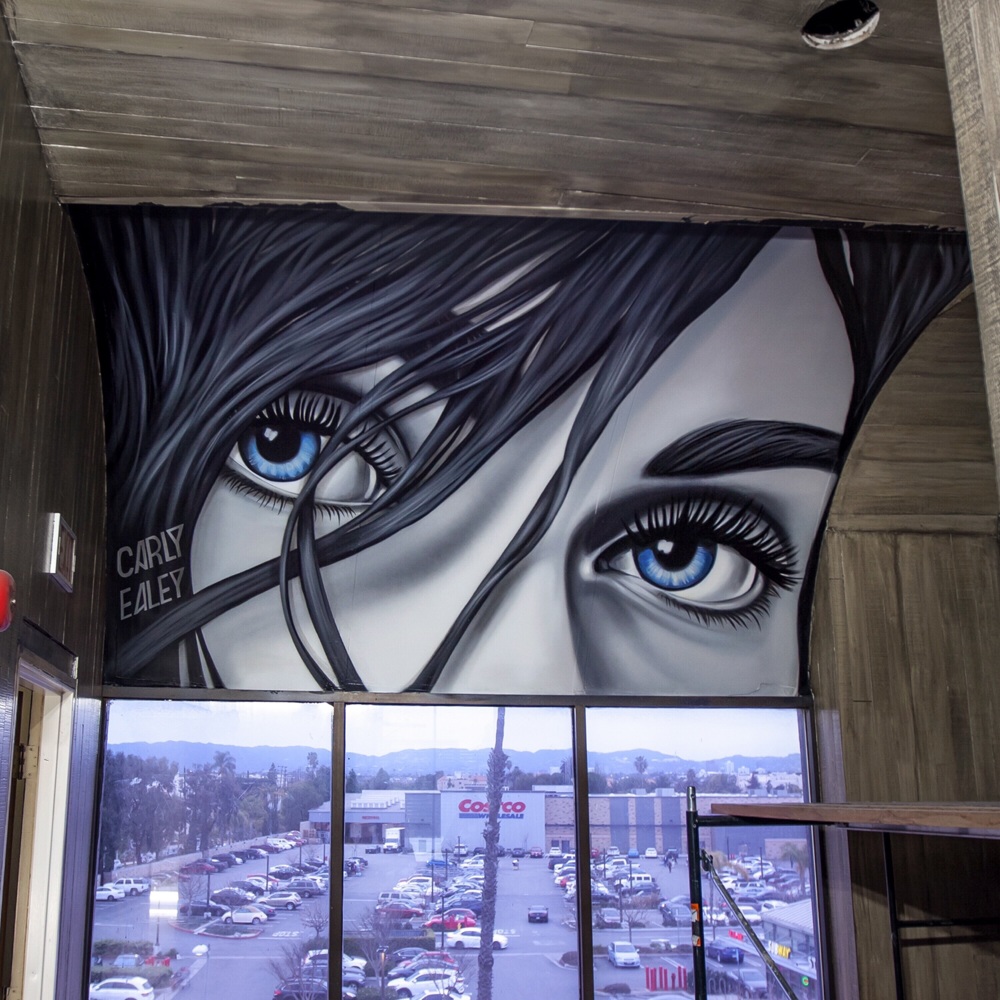 Cool Gaze Mural - Los Angeles - Carly Ealey - Art, Photo, Design, Social
