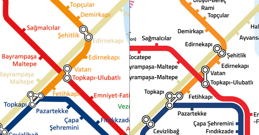 Istanbul Railway Network Map - slideaway