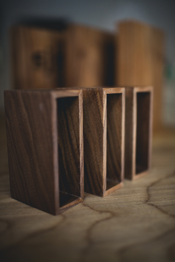 Walnut Portfolio Boxes - Laura Cornman