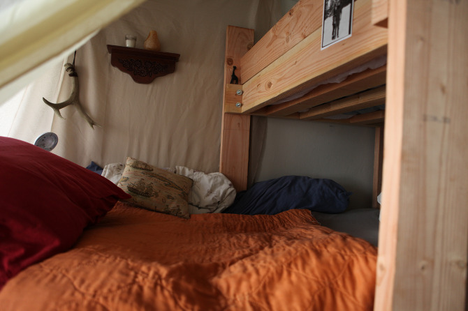 Triple Staggered Bunk Bed - Laura Cornman