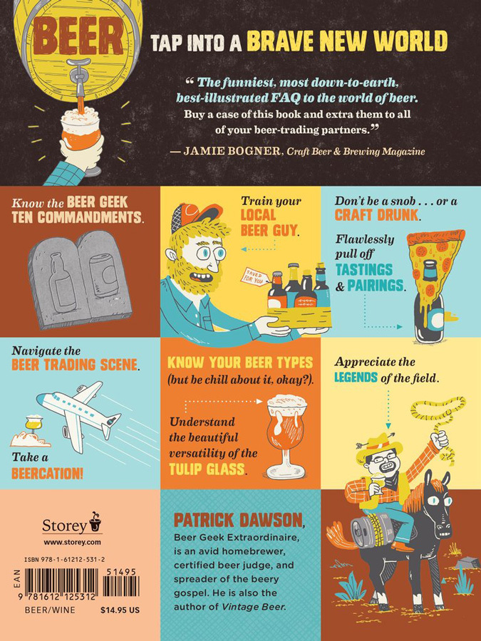 beer geek handbook - greg kletsel illustration