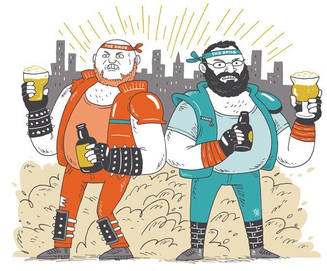 beer geek handbook - greg kletsel illustration