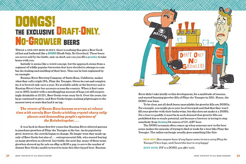 beer geek handbook - greg kletsel illustration