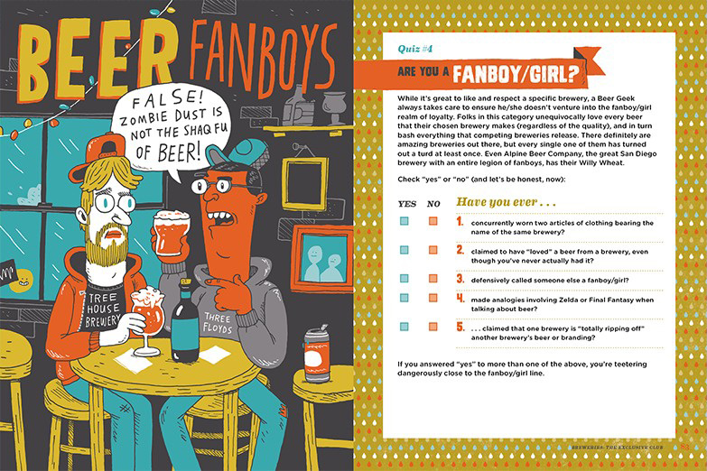 beer geek handbook - greg kletsel illustration