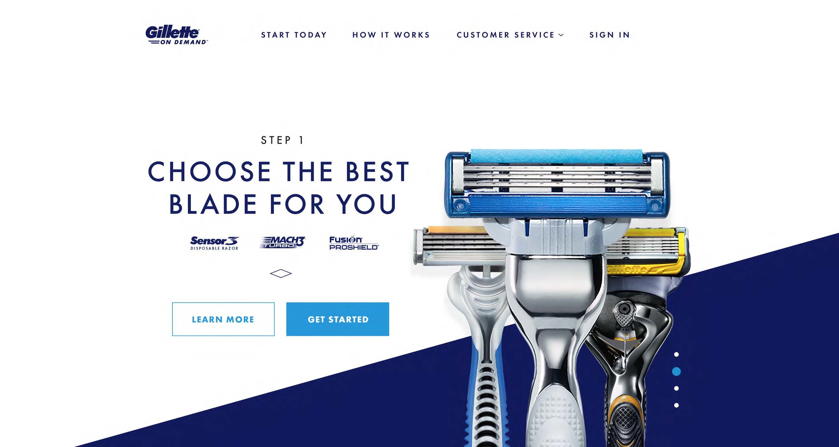 Gillette On Demand Website - cdiazbrito.com