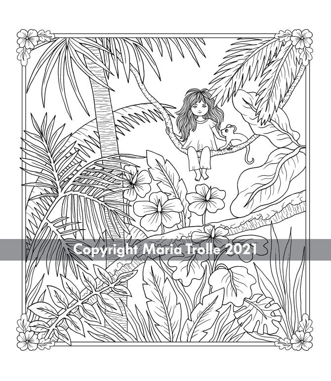 Luna coloring book - www.mariatrolle.se