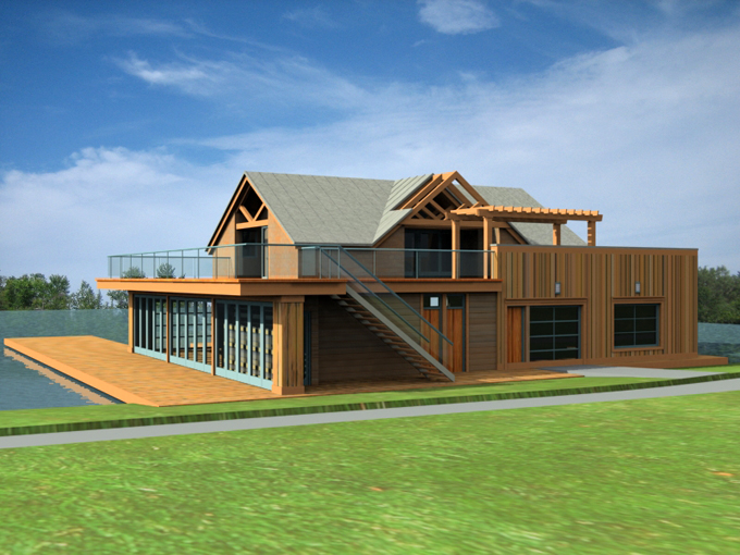 Portage Bay Boathouse - McCormack Architects