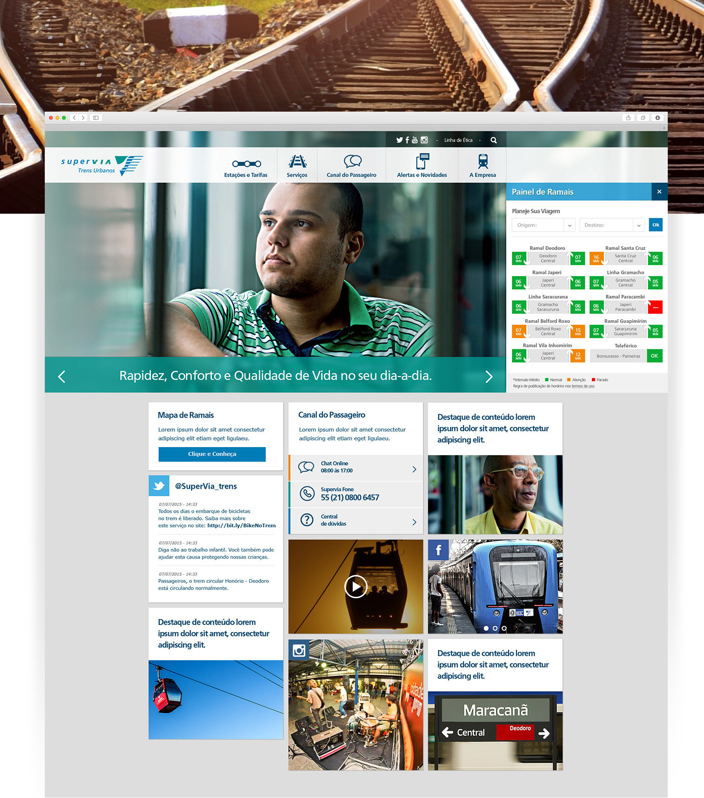 Supervia - Site institucional de uma das maiores empresas de trens ...