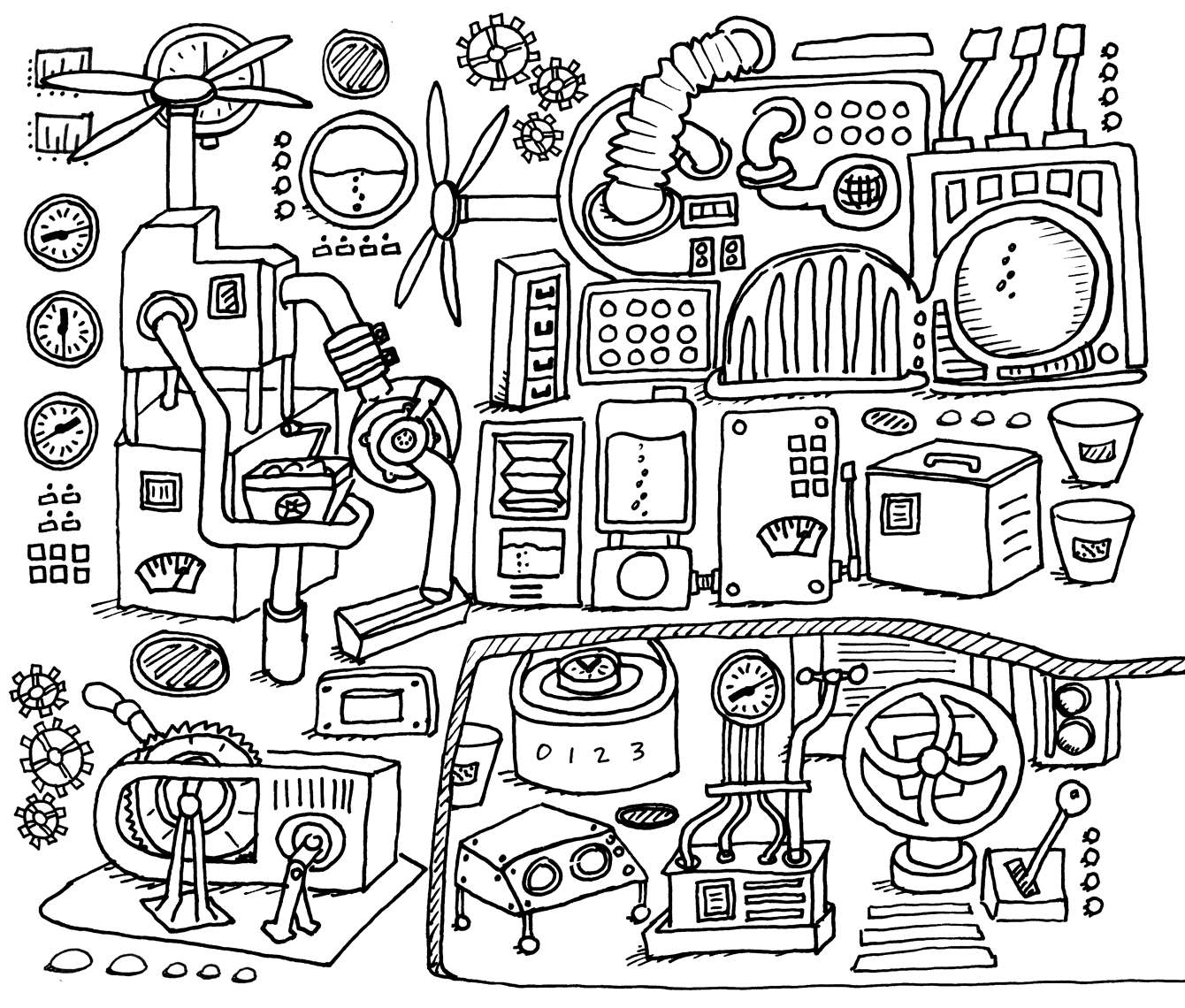 tech coloring sheets