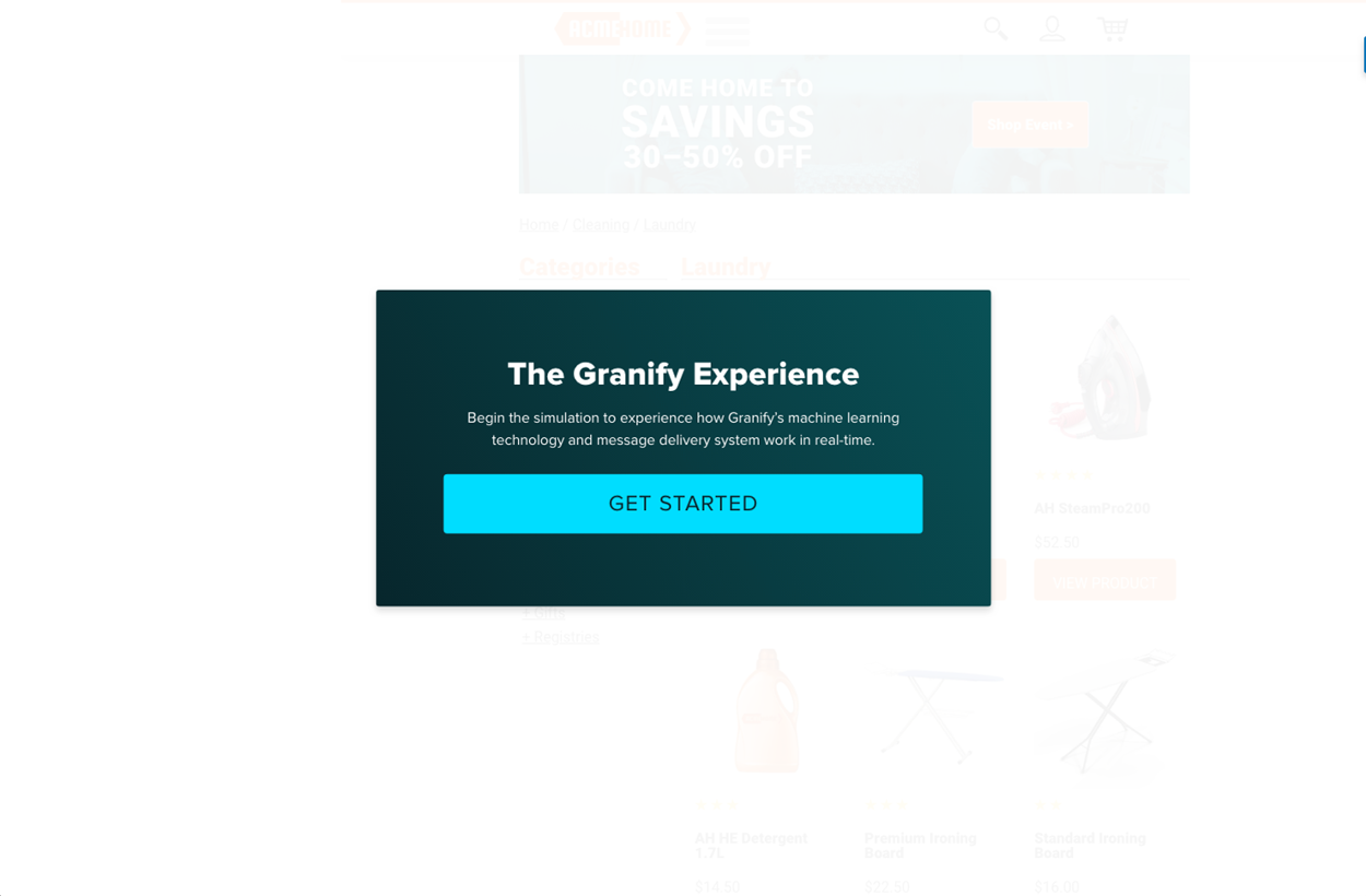 Granify MIx Page - chris murray, designer.