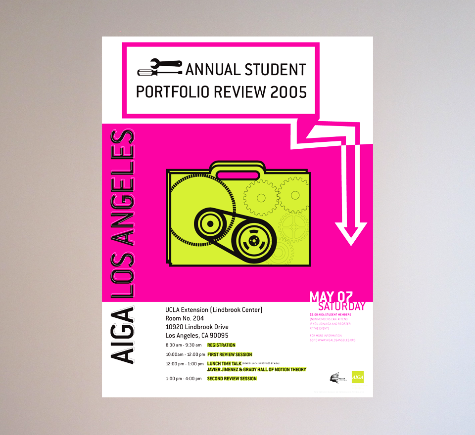 AIGA Student Portfolio Review Poster - Amy Low
