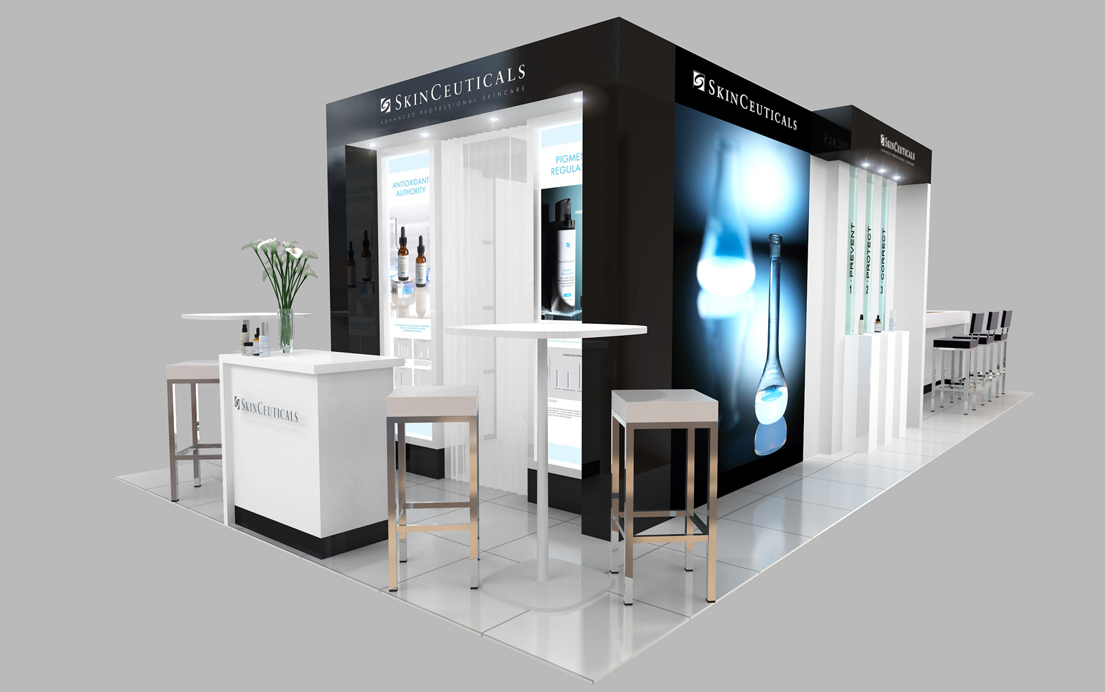 SkinCeuticals Trade Show Stand - Kevin Timon Hill