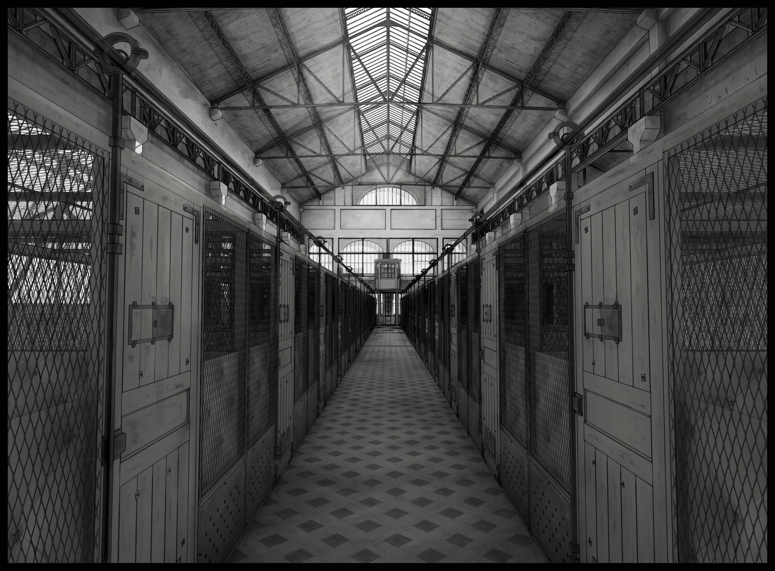 'THE FRENCH DISPATCH' - Prison Sets - Kevin Timon Hill