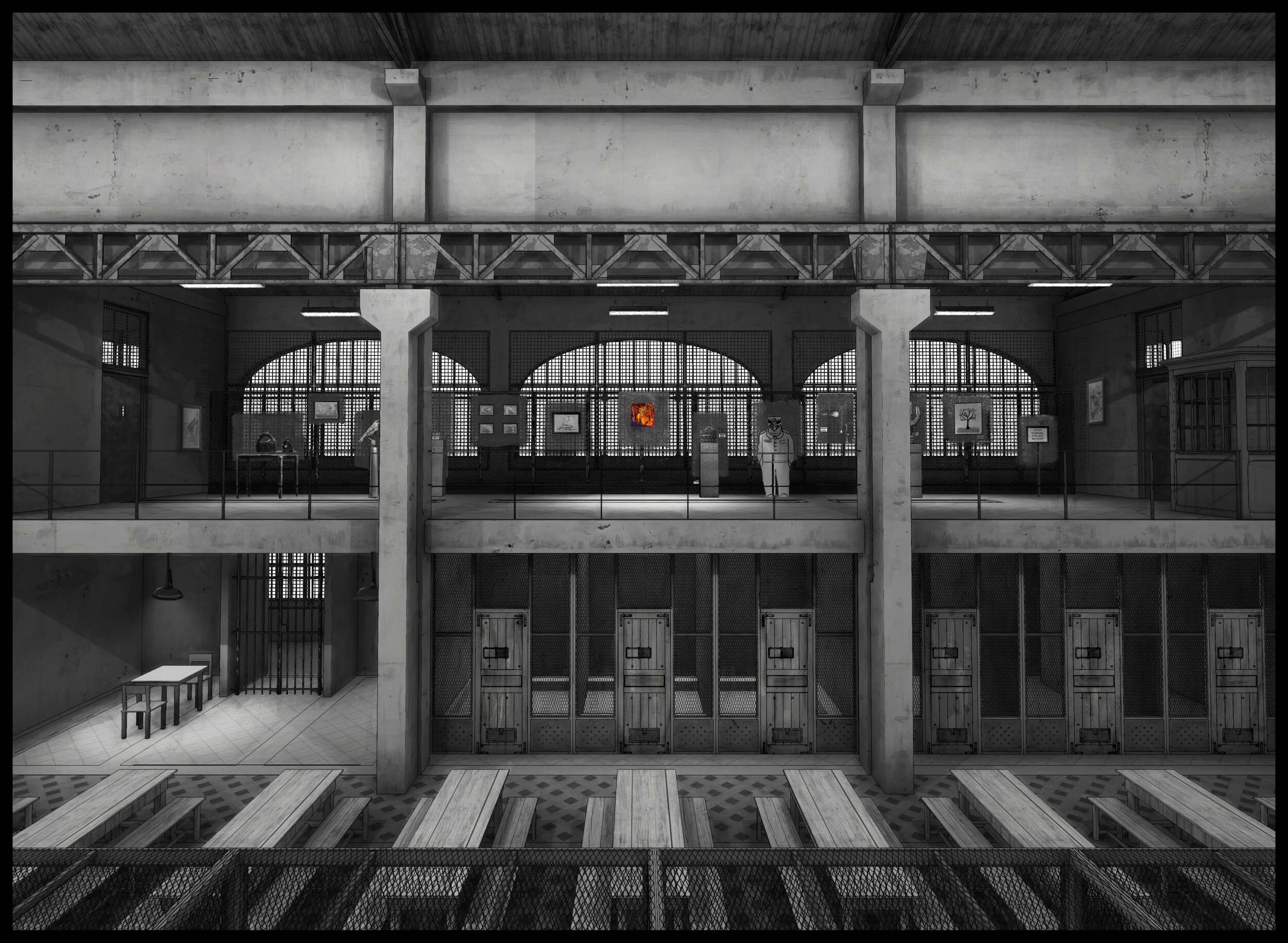 'THE FRENCH DISPATCH' - Prison Sets - Kevin Timon Hill