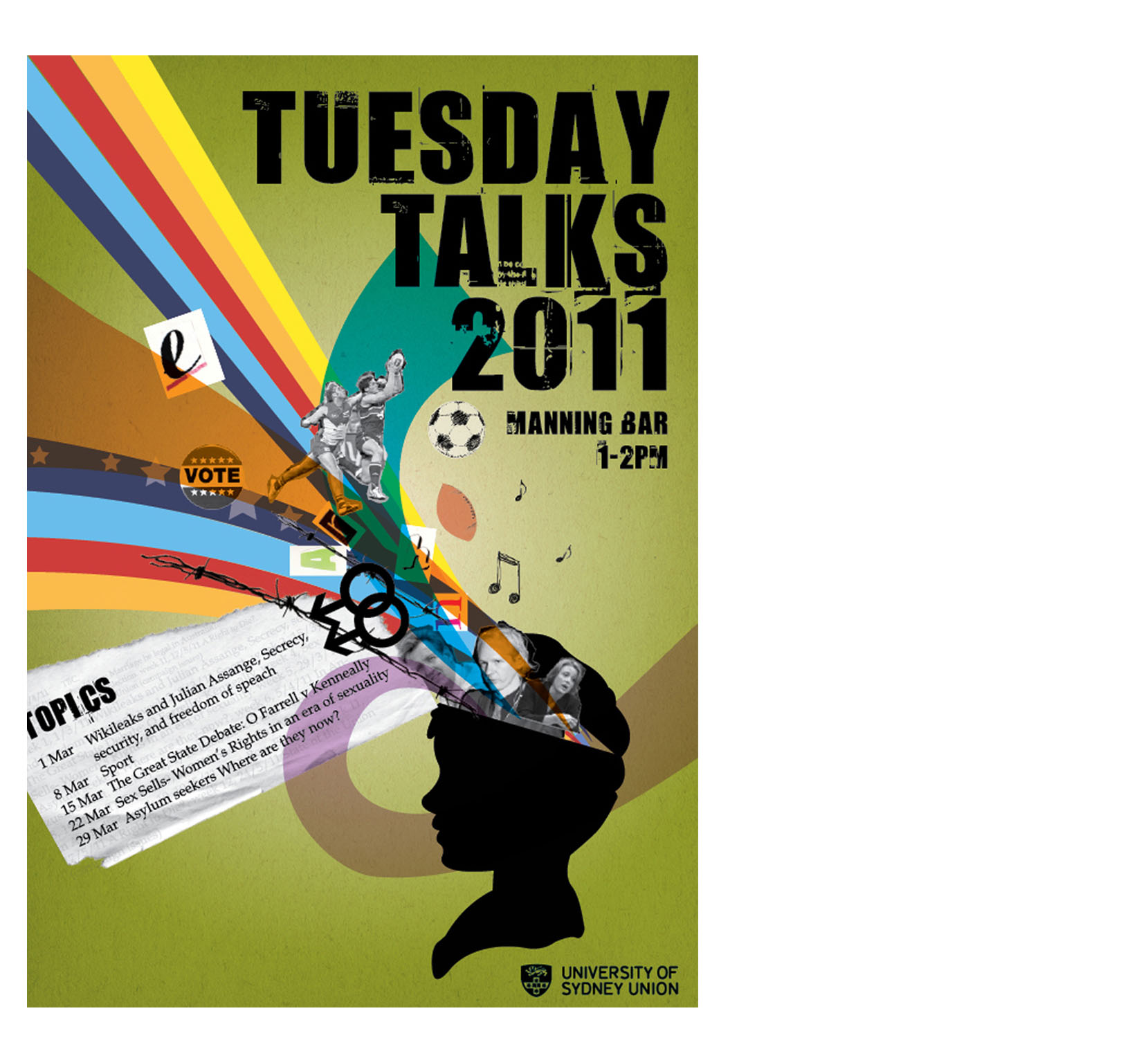 Sydney Uni Event Posters - Lisa McKenzie - Portfolio