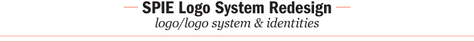 SPIE logo system - Design Work