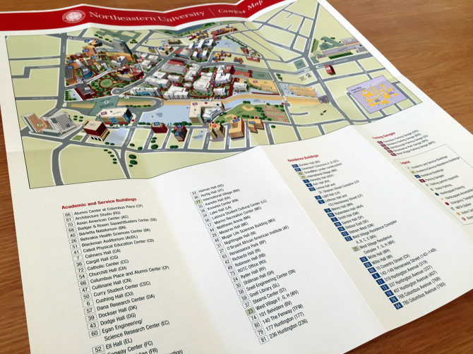 Northeastern Campus Map - Anthony Martinelli