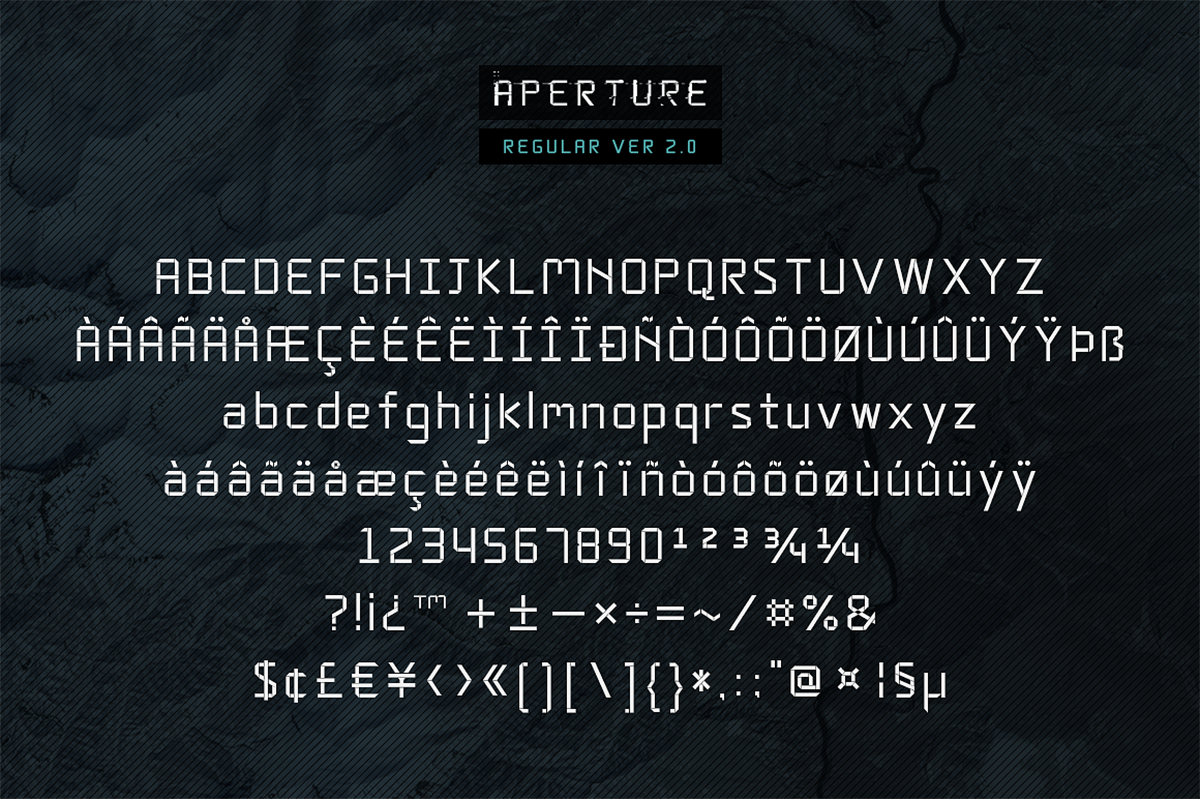 Aperture Typeface - EthanisSweet