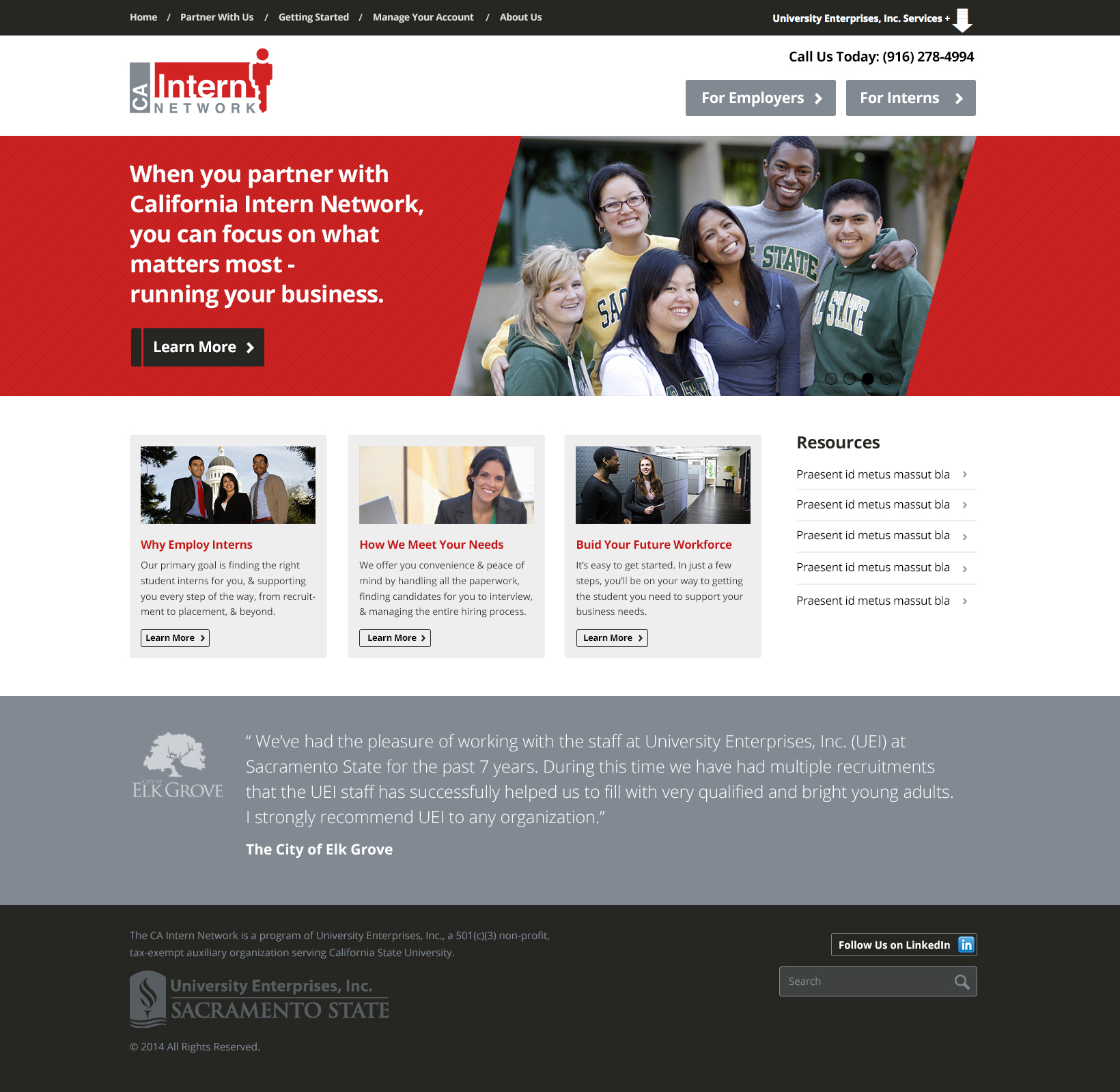 CA Intern Network - Made by Lipsum