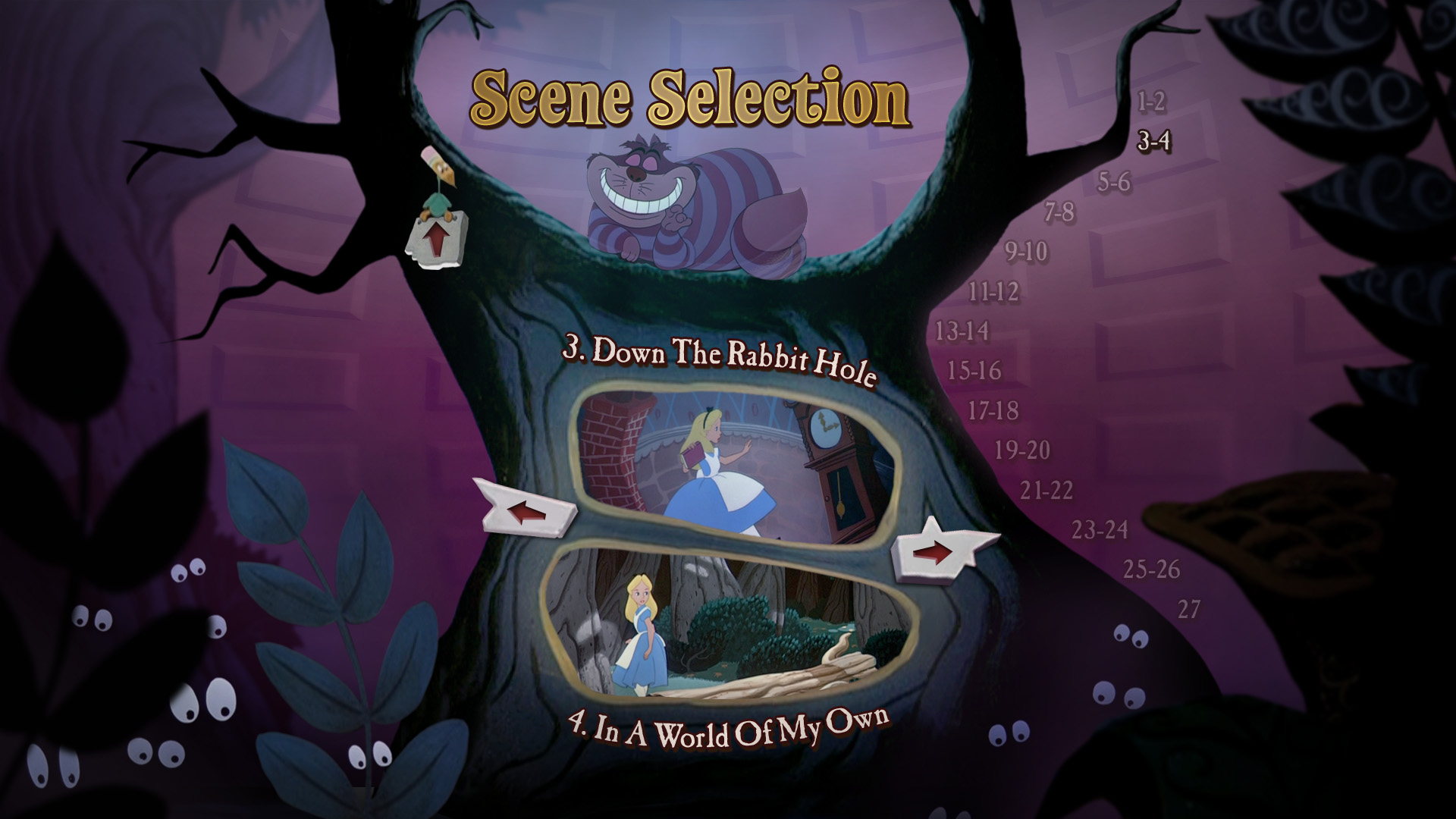 Alice In Wonderland Dvd Menu