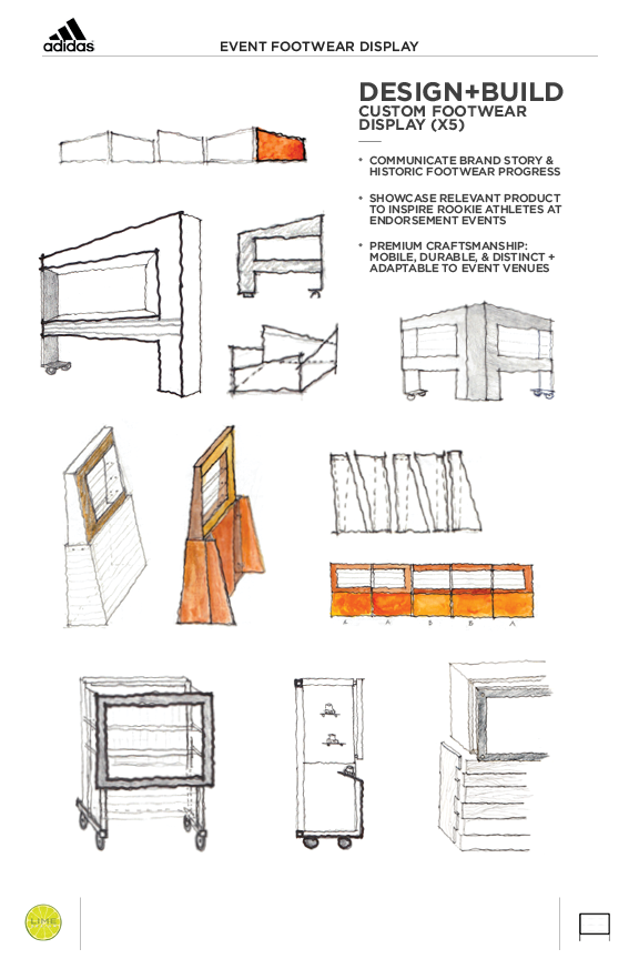 Adidas Footwear Displays - Lime Design