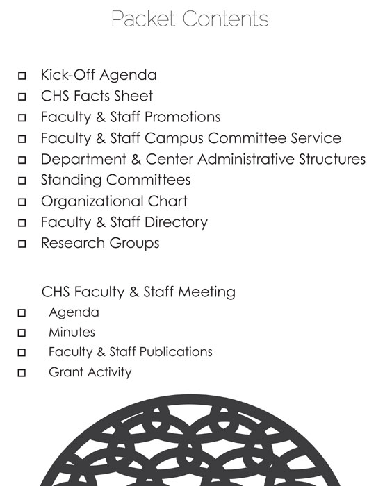 Kick-Off Packet Design - Jolene Judziewicz Portfolio