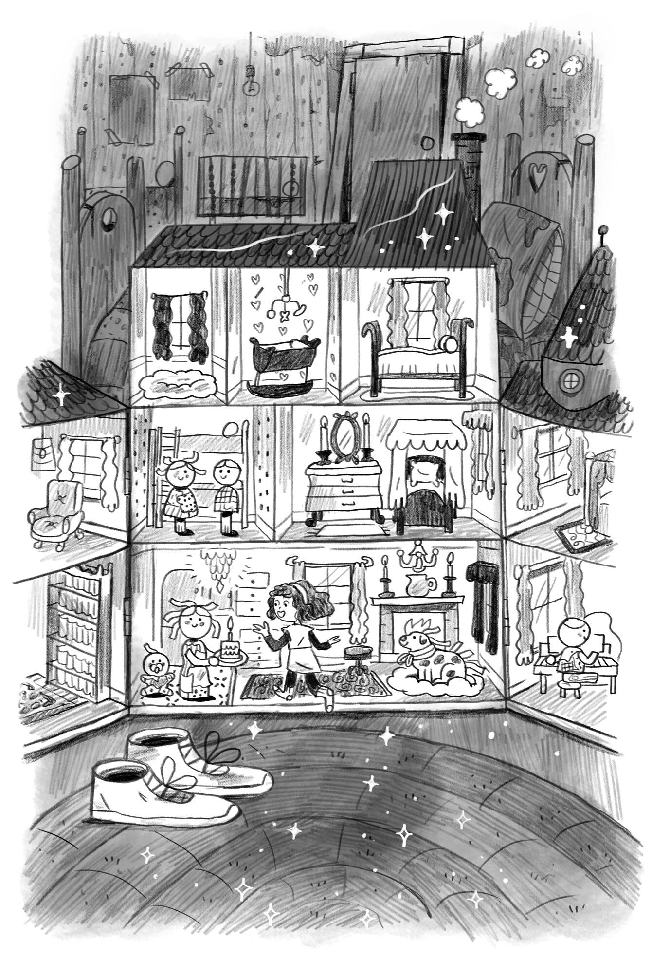 Interiors for The Kids of Cattywampus Street / Anne Schwartz Books ...