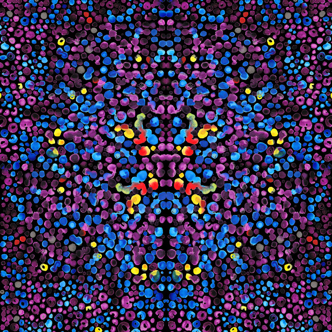 Colorful Ink Drops Textile Design - Melody Shi | Illustration and Design