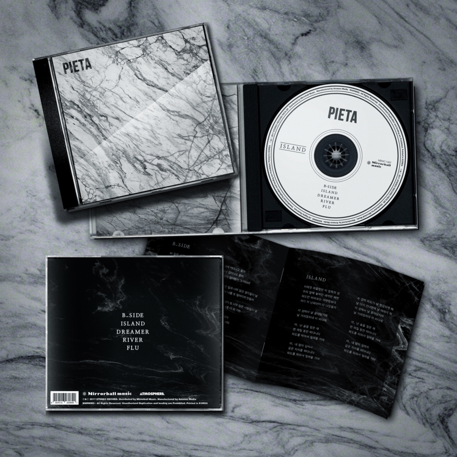 PIETA 2nd EP_ISLAND ALBUM DESIGN - atmosphere