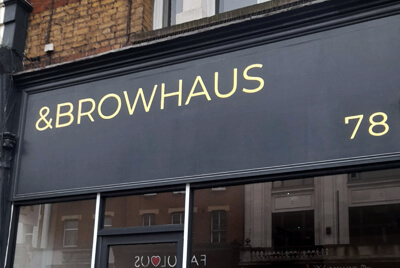 &BROWHAUS - Balham - Morley Signs