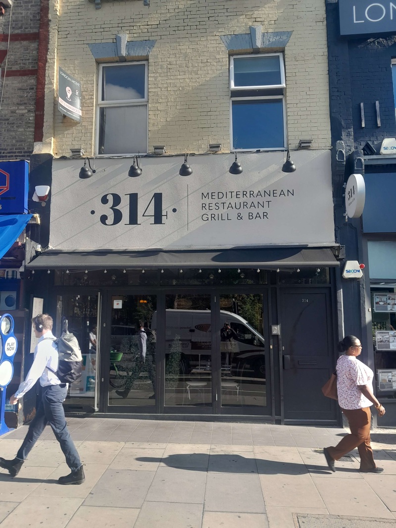 314 Cafe & Restaurant - Highbury - Morley Signs