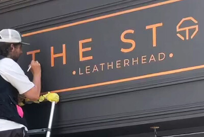 The Stop - Leatherhead - Morley Signs