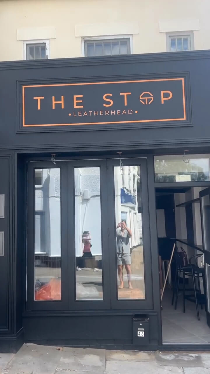 The Stop - Leatherhead - Morley Signs