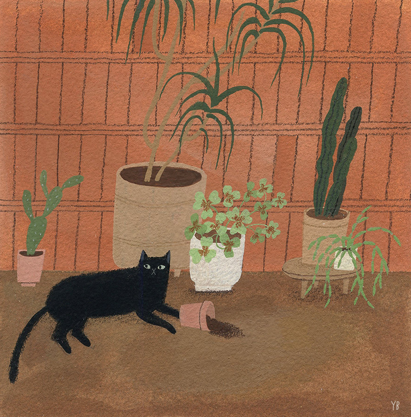 still lifes with cats - yelena bryksenkova
